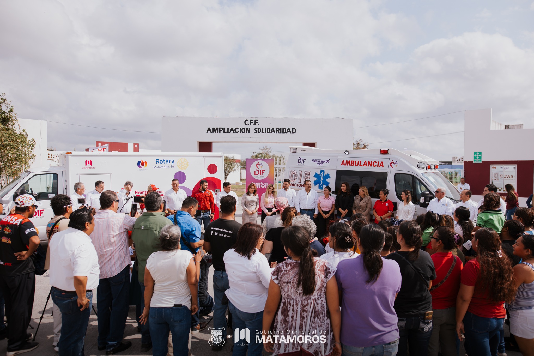 DIF Matamoros recibe ambulancia del Club Rotario Matamoros Sur